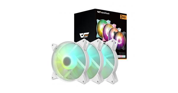 Darkflash C6 ARGB Computer Fan Set 3in1 120x120 (white)